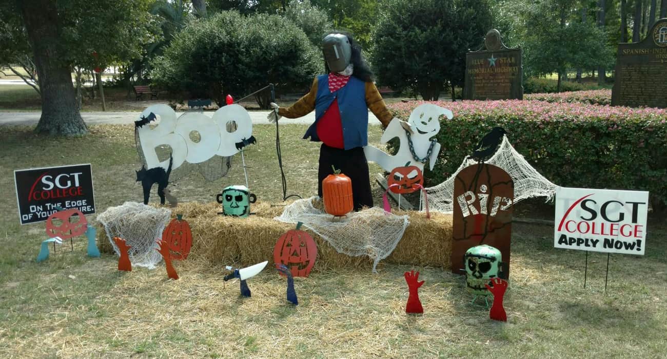 SGTC Welding class creates art for Scarecrow Strut - SGTC