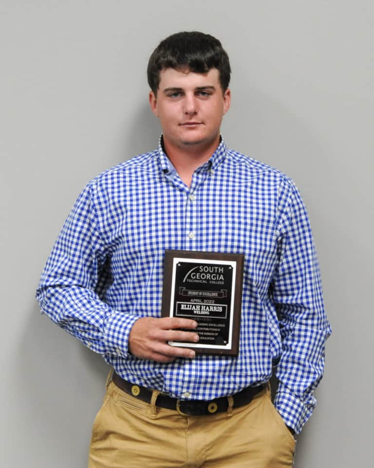 Elijah Harris Named Student of Excellence at SGTC Crisp County Center ...