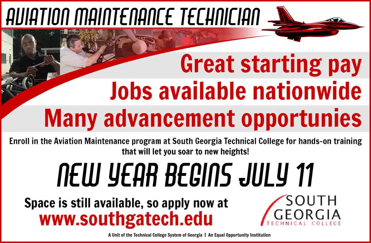 Aviation Maintenance Program Begins July 11 - SGTC