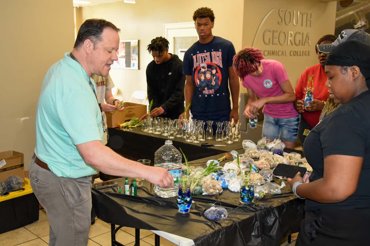 SGTC Students Design "Lucky Bamboo" Arrangements - SGTC