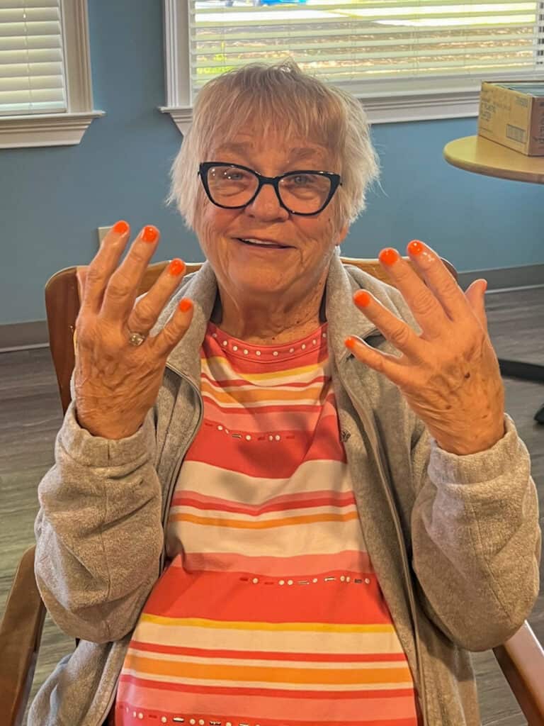 SGTC Nail Tech Students Provide Services to Magnolia Manor Residents - SGTC