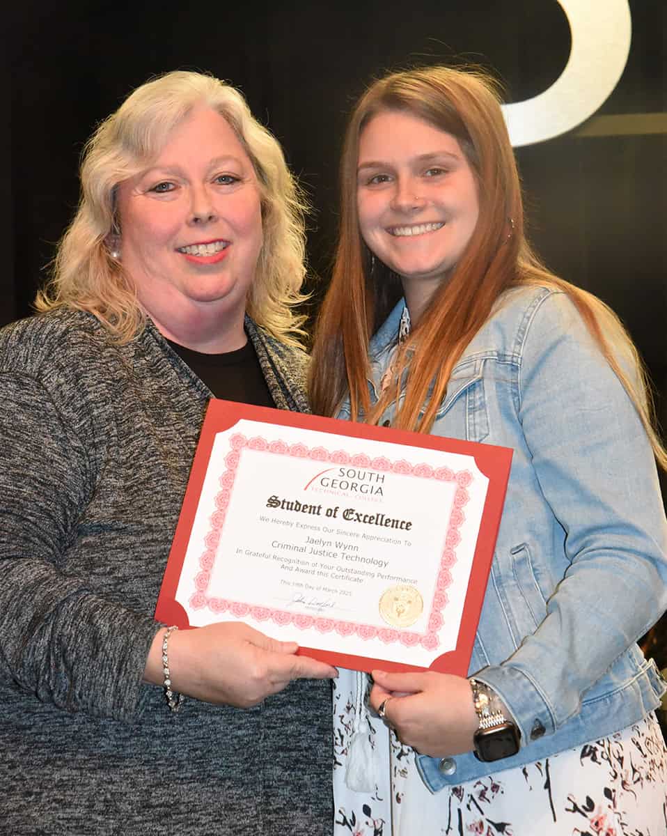 SGTC’s Jaelyn Wynn named March Student of Excellence - SGTC