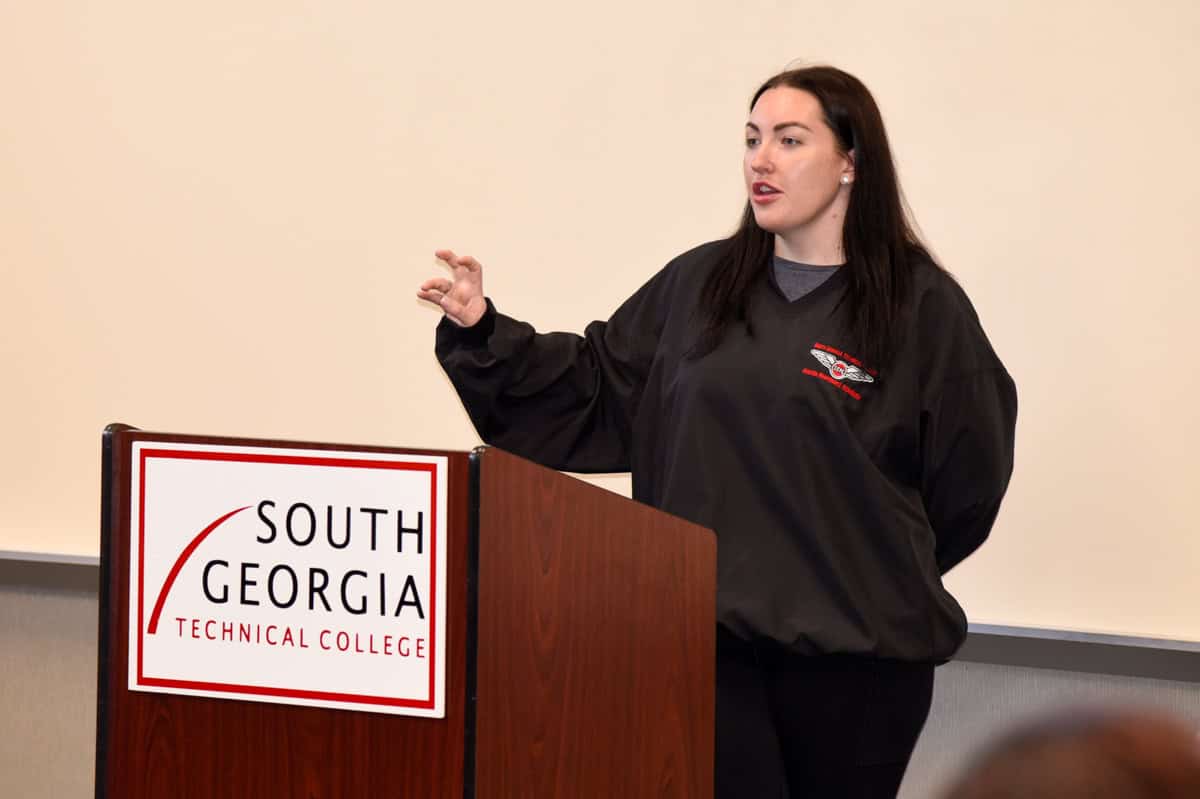 Aviation Maintenance Student Patricia Rice Speaks at WIOA Board Meeting ...